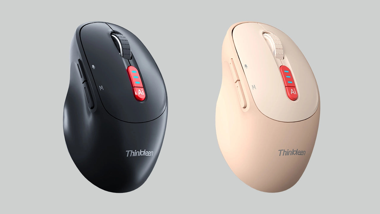 AI Wireless Mouse - Voice Actions, Bluetooth, Multi-Device, Adjustable ...